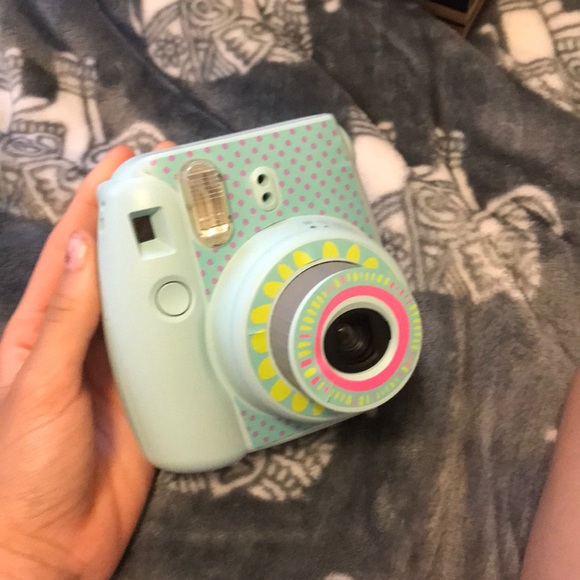 Polaroid | Other | Brand New Blue Polaroid With Sticker Designs | Poshmark